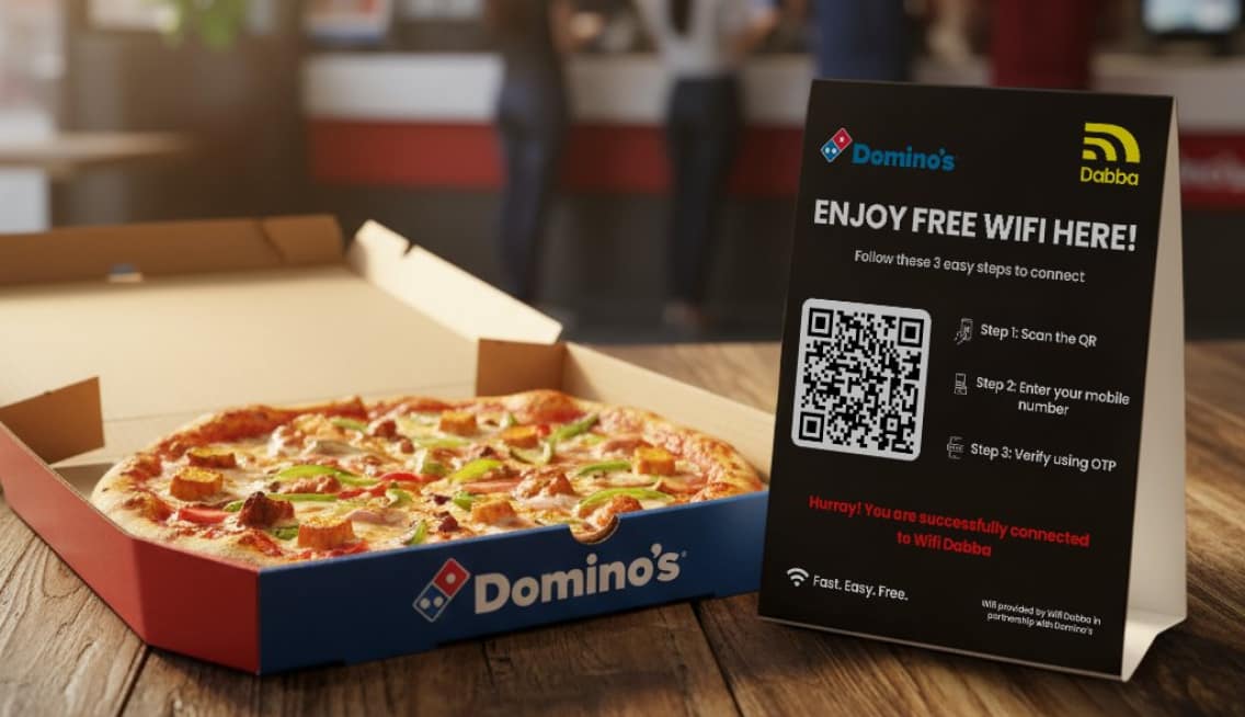 DePIN News: Dabba Domino's India WiFi Partnership